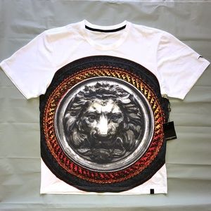 Versace Italia 1969 | Shirts | Versace 969 Italia Lion Shield Tshirt ...